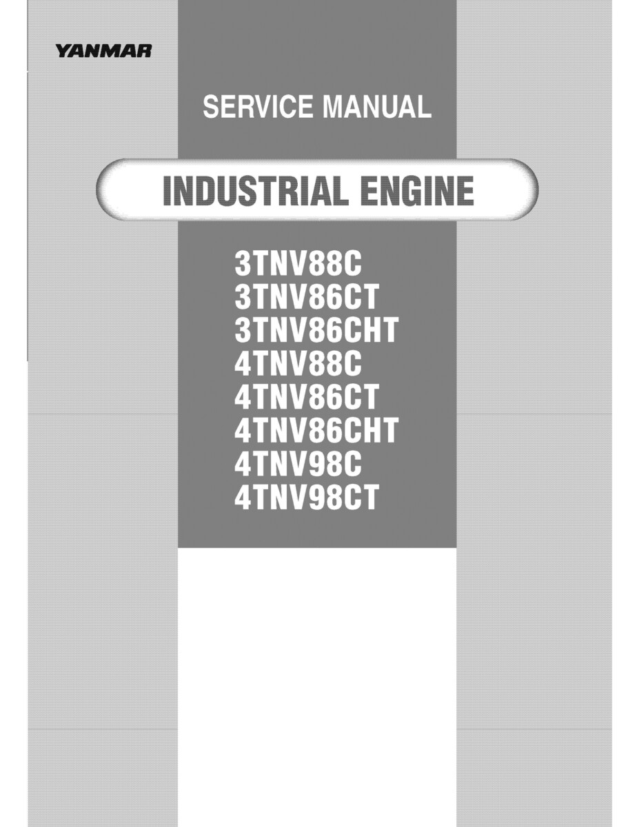 Yanmar TNV Tier 4 Commonrail Service Manual - Hoovertec